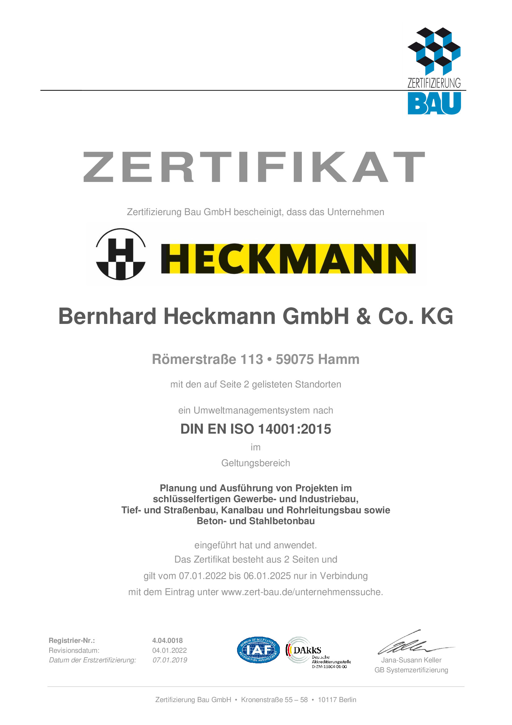 Über Bernhard Heckmann